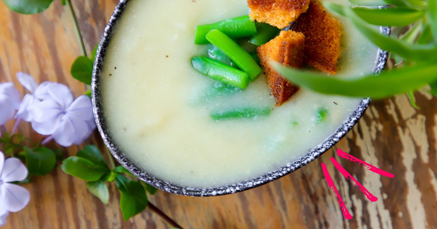 Sopa de papa con hongos | Love Veg Latino